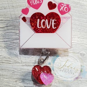 Valentines Badge Reel - Love Letter - Etsy