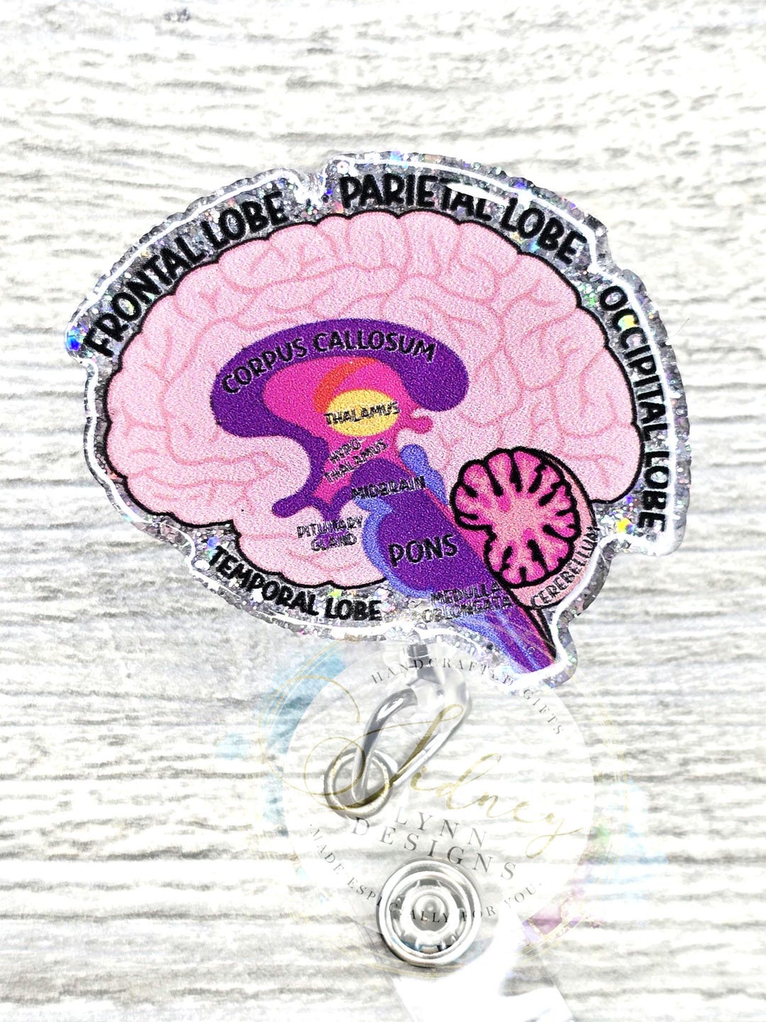 Brain Badge Reel - Etsy