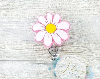 Daisy Badge Reel Daisy ID Badge Reel Nurse Badge Reel - Etsy