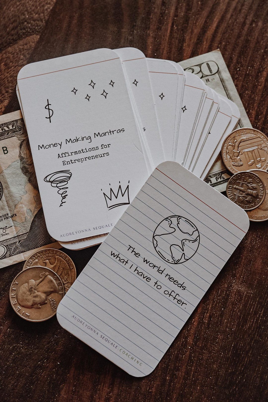 Money Making Mantras Affirmation Card Deck - Etsy