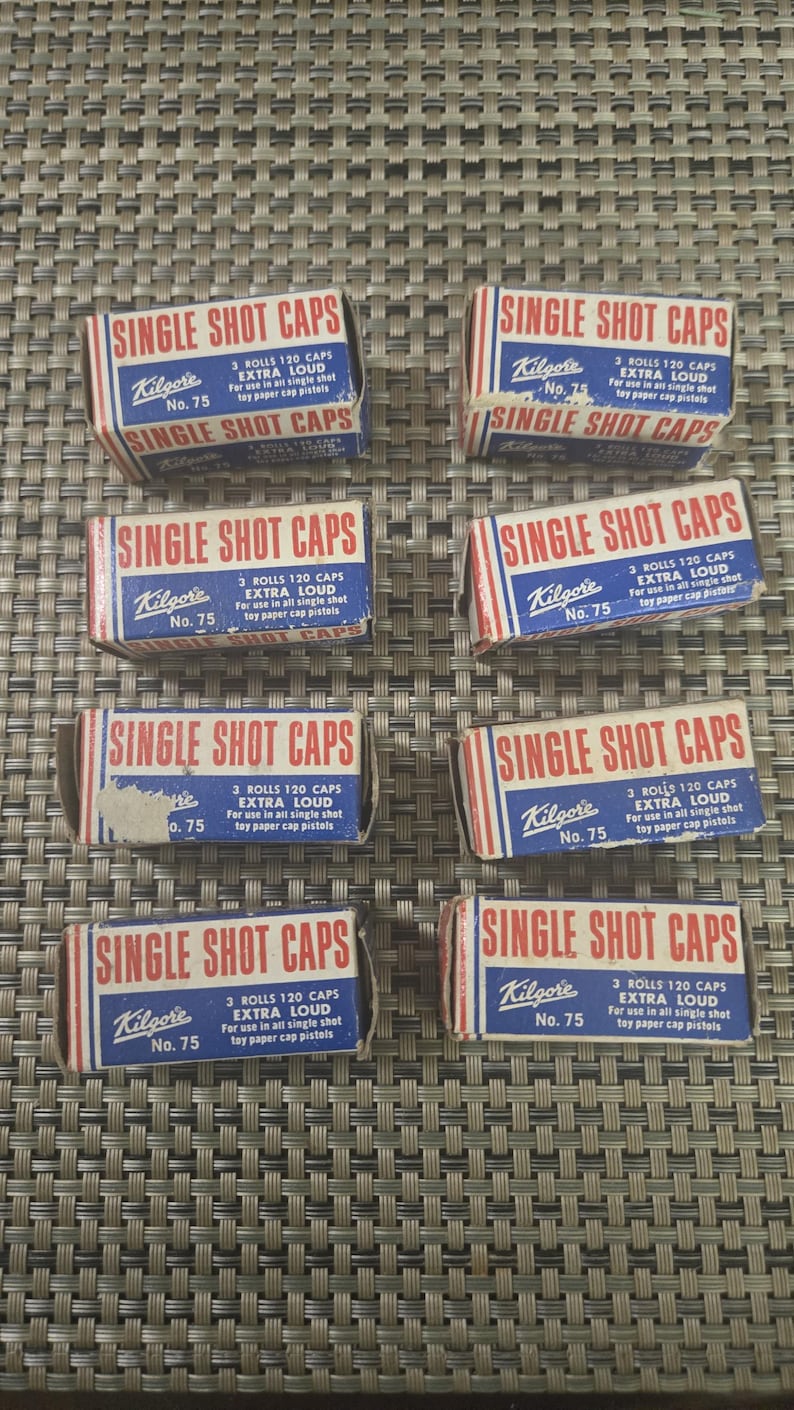 8 Boxes of Kilgore Roll Cap #75 - Etsy