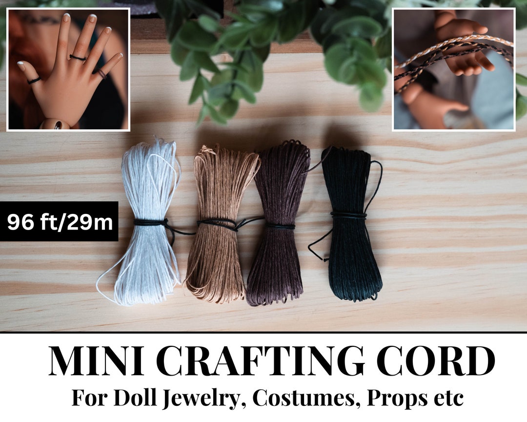 FINE Craft Cord Set in 4 Colors for Dolls, Bjd's Doll DIY Crafts Smart ...