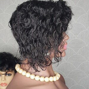 Pixie Cut Side Wave Human Hair Wig Vals Sales - Etsy