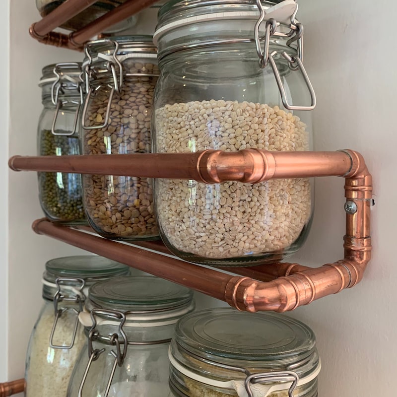 Copper Shelf for Jars - Etsy