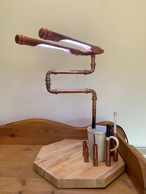 Desk Lamp Desk Light Handmade Copper Swivel Desk Lamp Task - Etsy