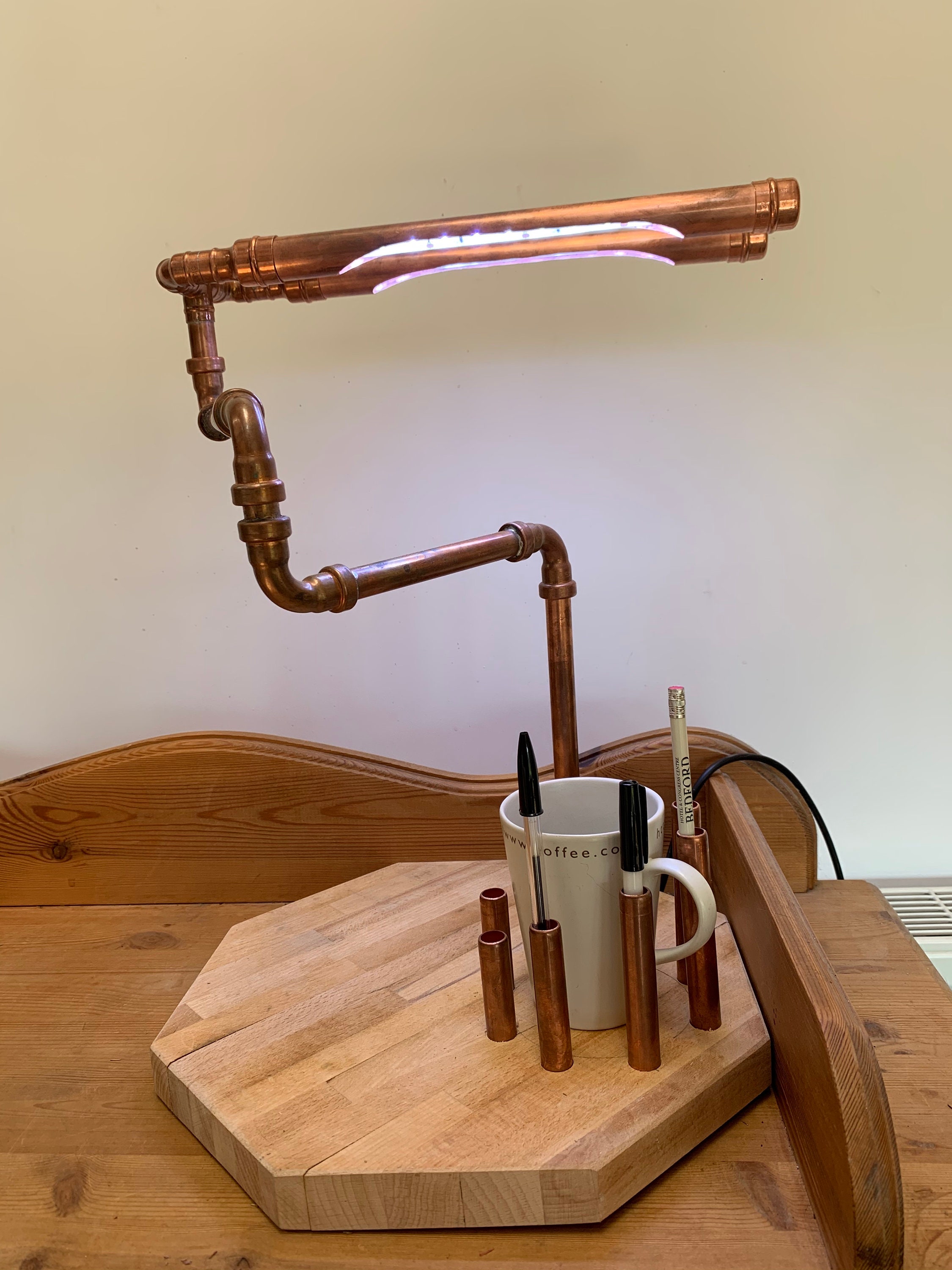 Desk Lamp Desk Light Handmade Copper Swivel Desk Lamp Task - Etsy