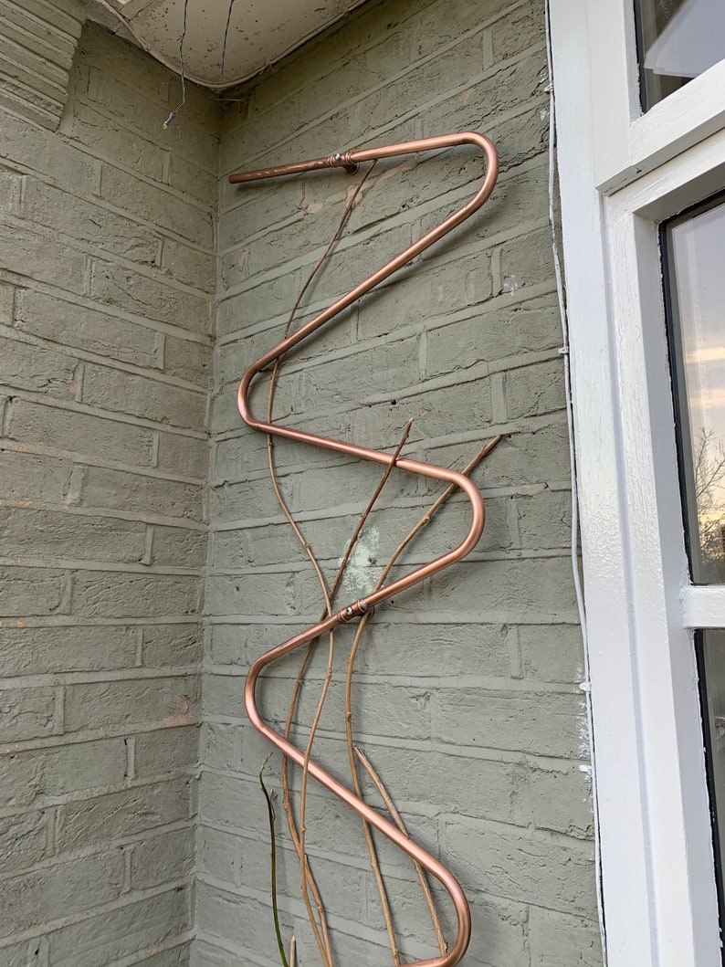 Trellis, Handmade Copper Plant Wall Trellis, Wisteria Trellis, Rose ...