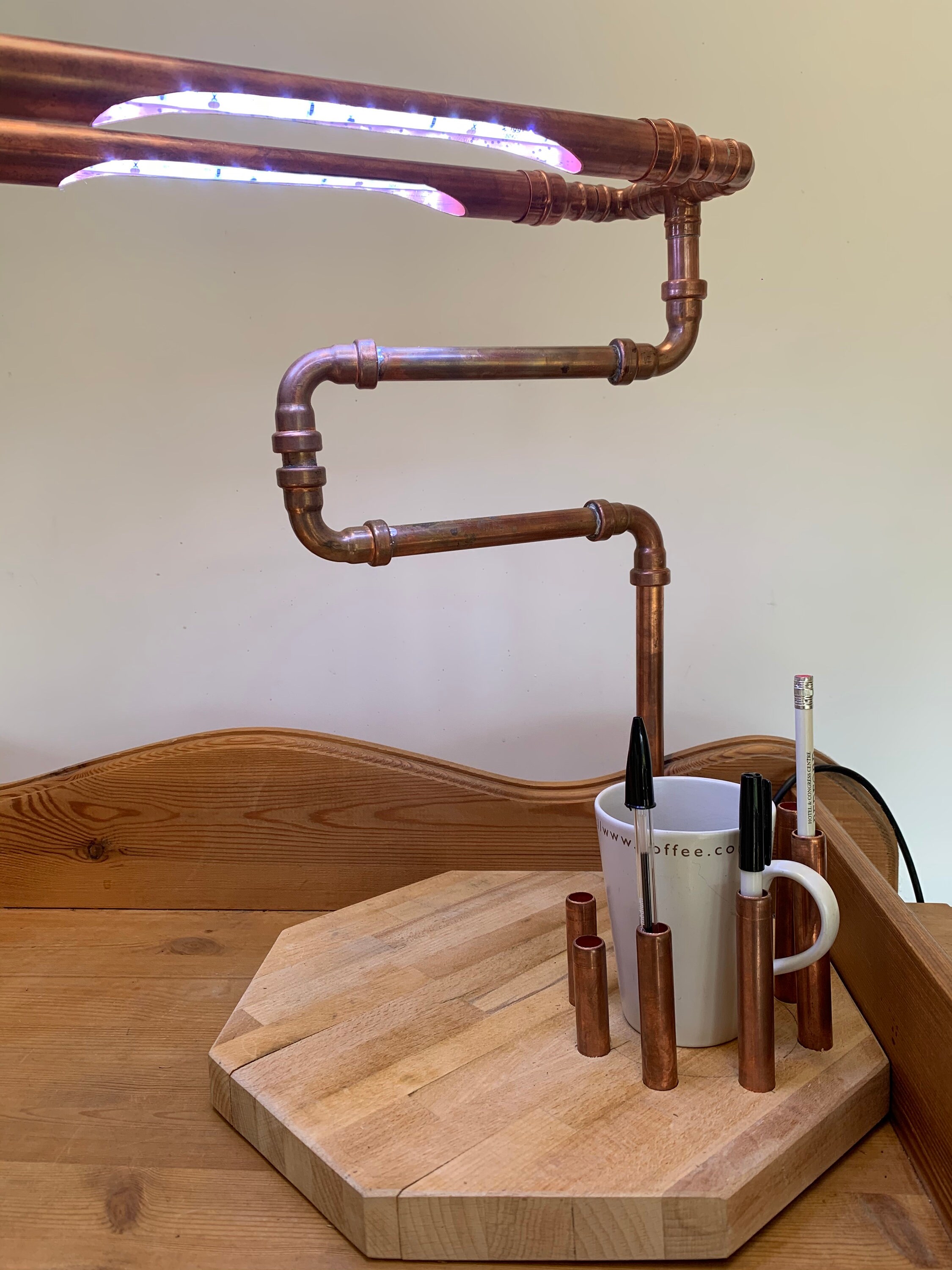 Desk Lamp Desk Light Handmade Copper Swivel Desk Lamp Task - Etsy