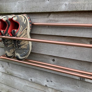 Shoe Shelf, Handmade Copper Shoe Shelf, Shoe Storage, Shoe Rack, Wall ...