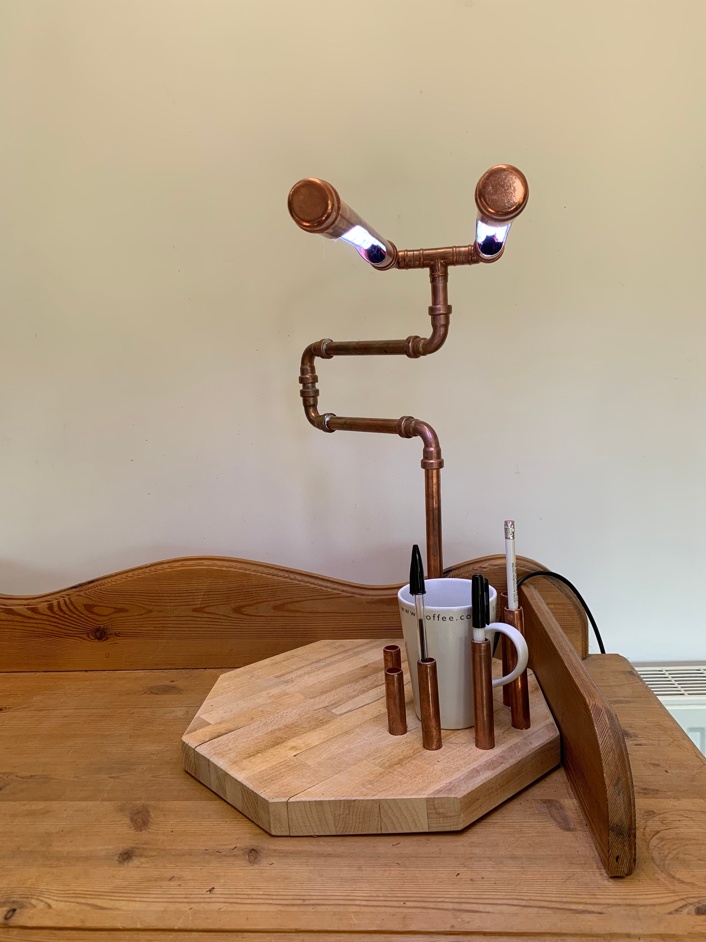 Desk Lamp Desk Light Handmade Copper Swivel Desk Lamp Task - Etsy