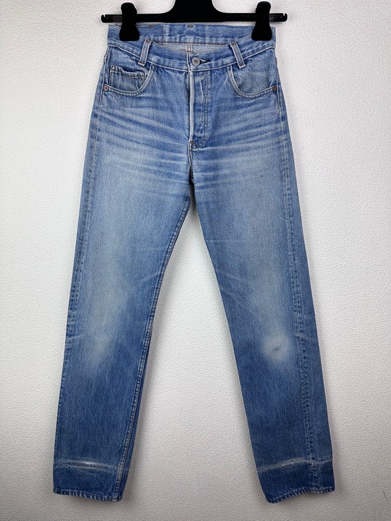 Levis 701 Vintage W24 L33 Blue Stonewash Jeans 80s Straight Levis 701 Vintage W24 L33 Blue Stonewash Jeans 80s Straight