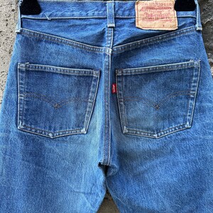 Levis 501 Selvedge Redline Vintage Jeans W24 L31 Dark Blue Raw 80s 555 Valencia Factory San ...