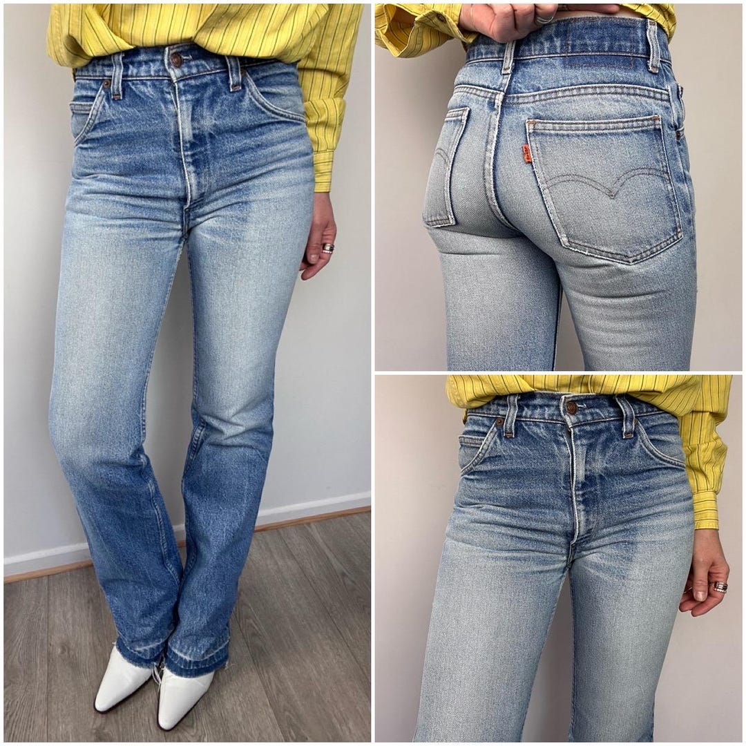 Levis 603 Vintage W25 L33 Jeans 501s Blue Stonewash Faded 80s Levi's ...