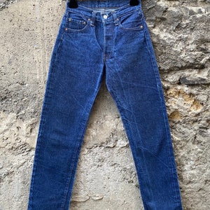 Levis 501 Selvedge Redline Vintage W24 L30 Dark Blue Raw 70s - Etsy