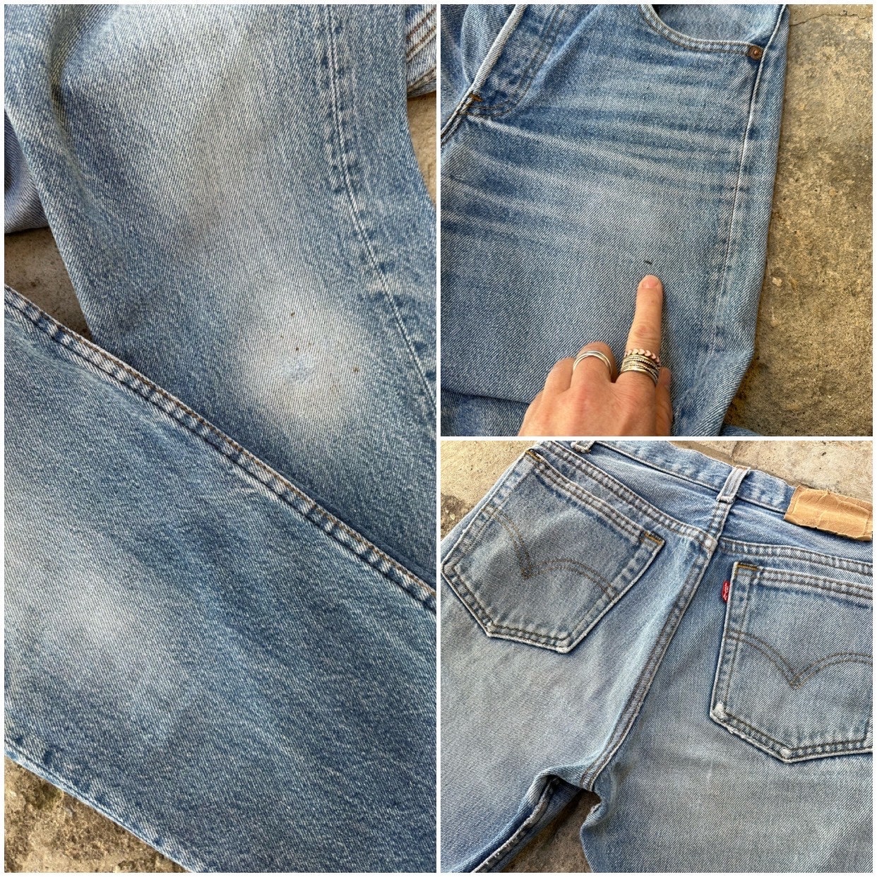 Levis 701 Vintage W24 L33 Blue Stonewash Jeans 80s Straight Levis 701 Vintage W24 L33 Blue Stonewash Jeans 80s Straight