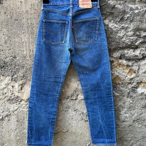 Levis 501 Selvedge Redline Vintage Jeans W24 L31 Dark Blue Raw 80s 555 Valencia Factory San ...