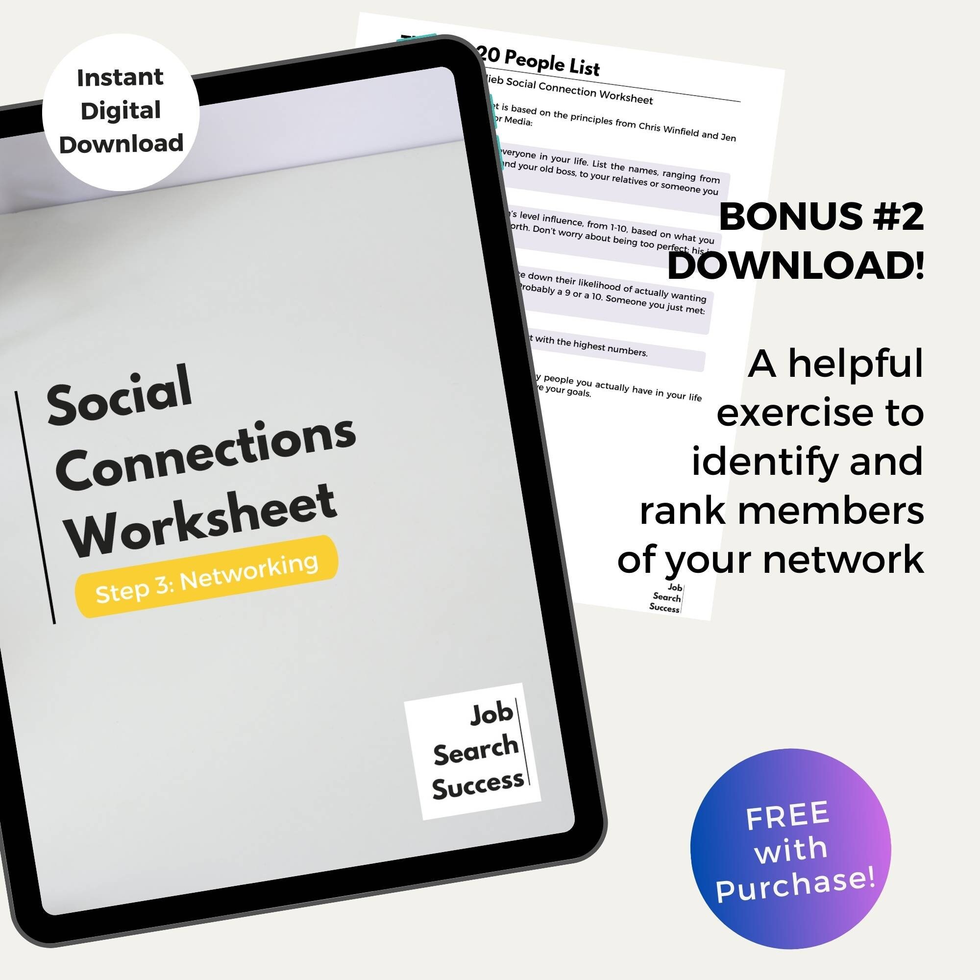 Interview Prep Guide Instant Download PDF Workbook Networking Success ...