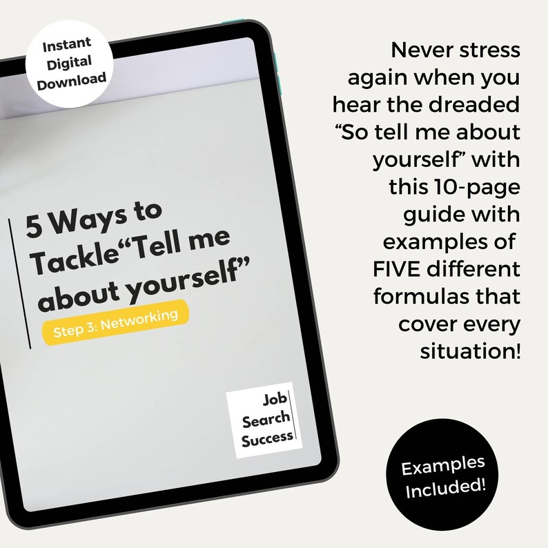 Interview Prep Guide | Tell Me About Yourself Formulas (PDF Download ...