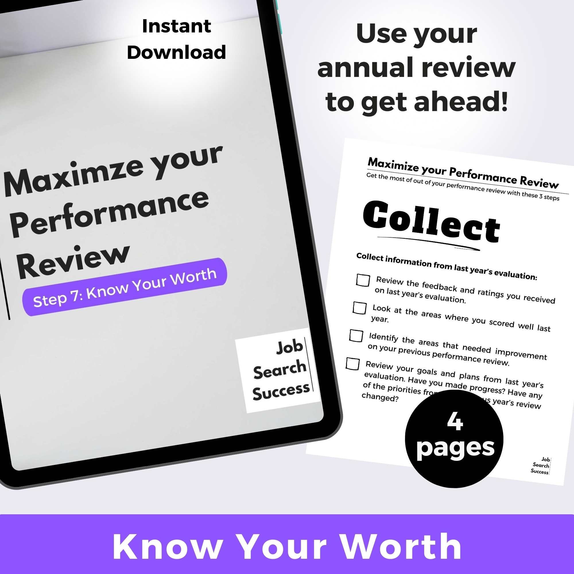 Performance Review Tool Instant Download PDF Achieve - Etsy