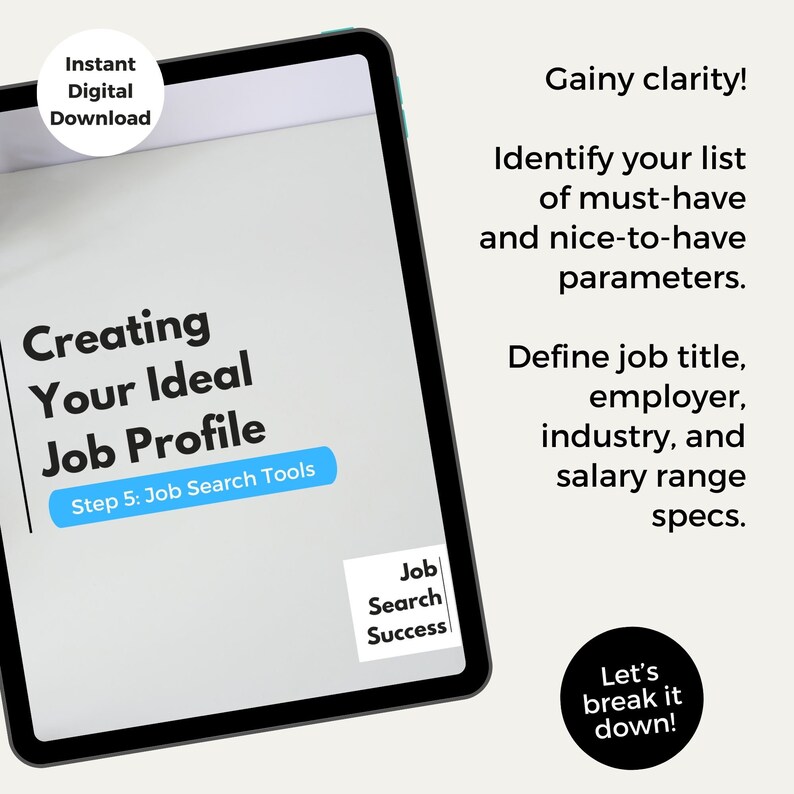 Job Search Guide Workbook | Instant Download PDF | Job Search Planner ...
