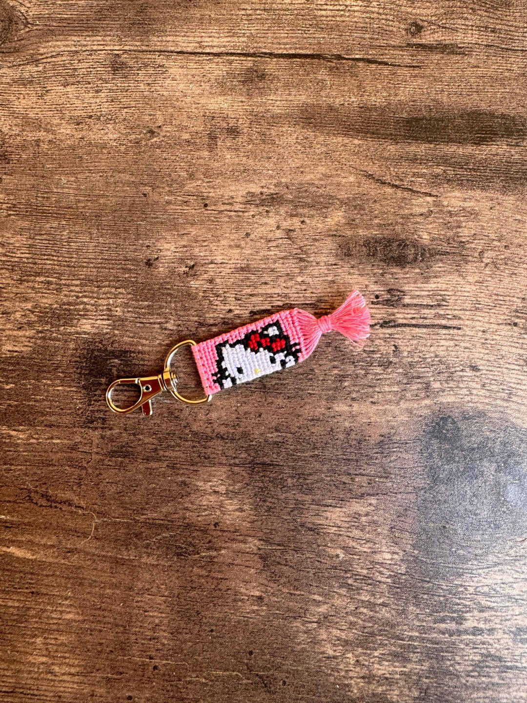 Hello Kitty Keychain - Etsy