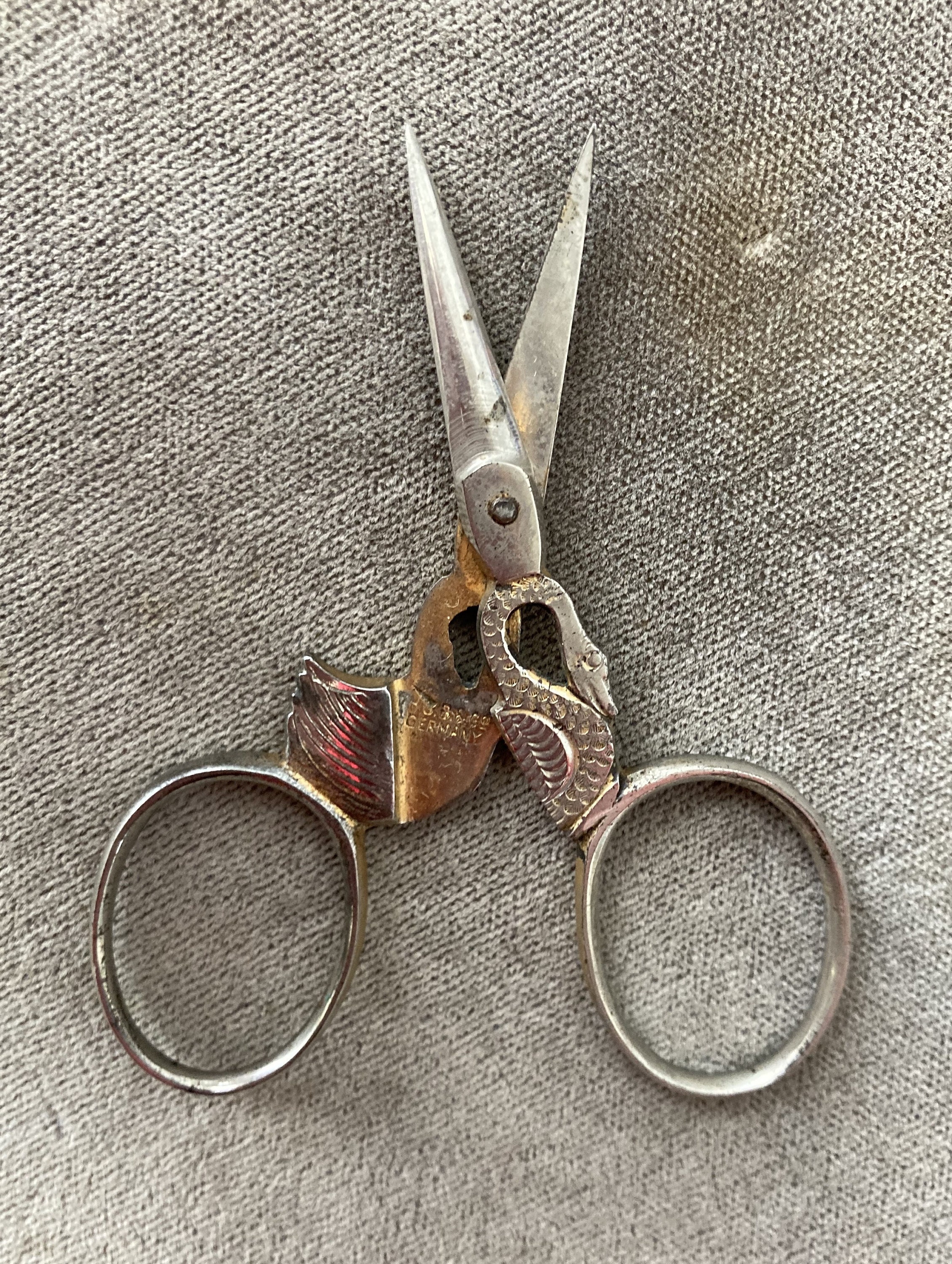 Antique Figural Swan Sewing Embroidery Scissors, Germany, C. 1900 - Etsy