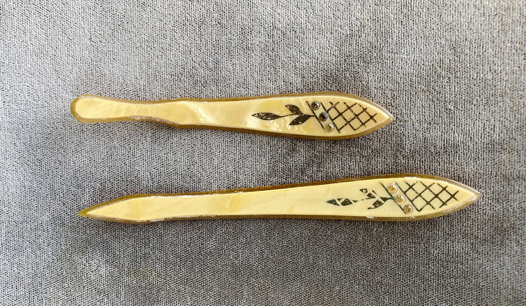 Celluloid Cuticle Pusher & Nail Cleaner, Very Attractive and Unusual ...