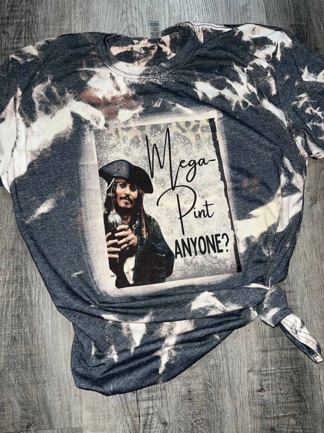 Mega Pint Anyone Bleached Tee - Etsy