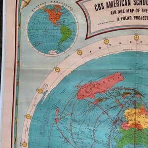 Air Age Map of the World (polar Projection) - Etsy