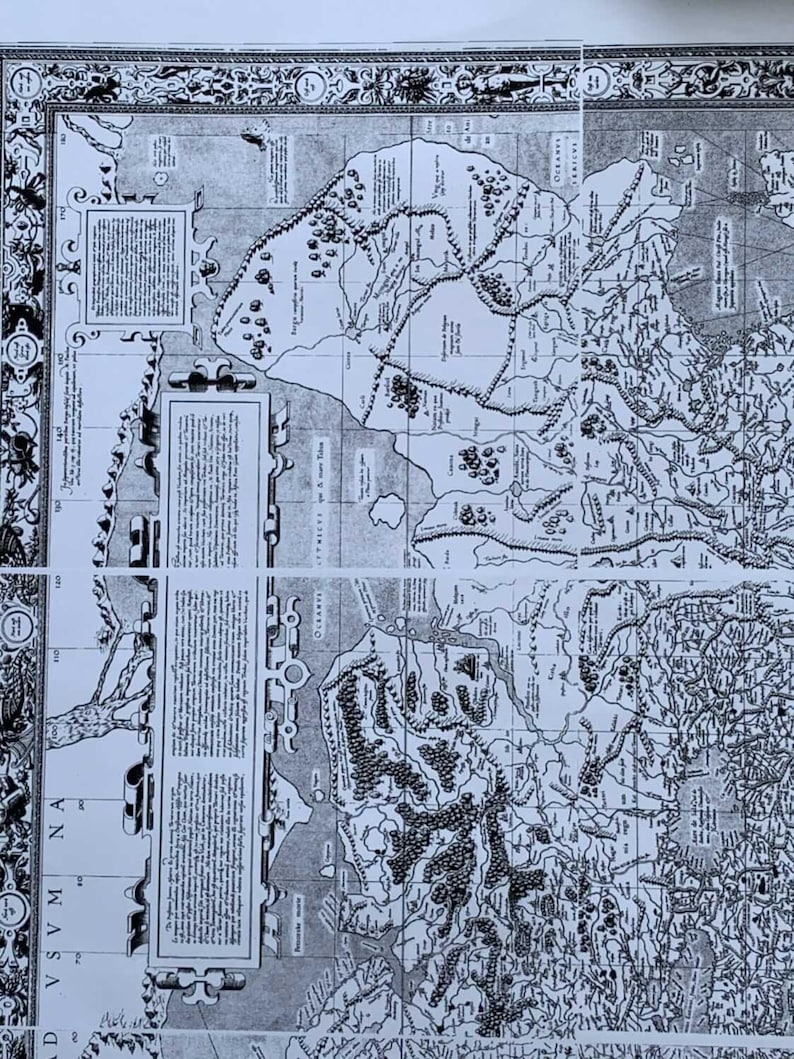 Mercator World Map of 1569 (composite) - Etsy