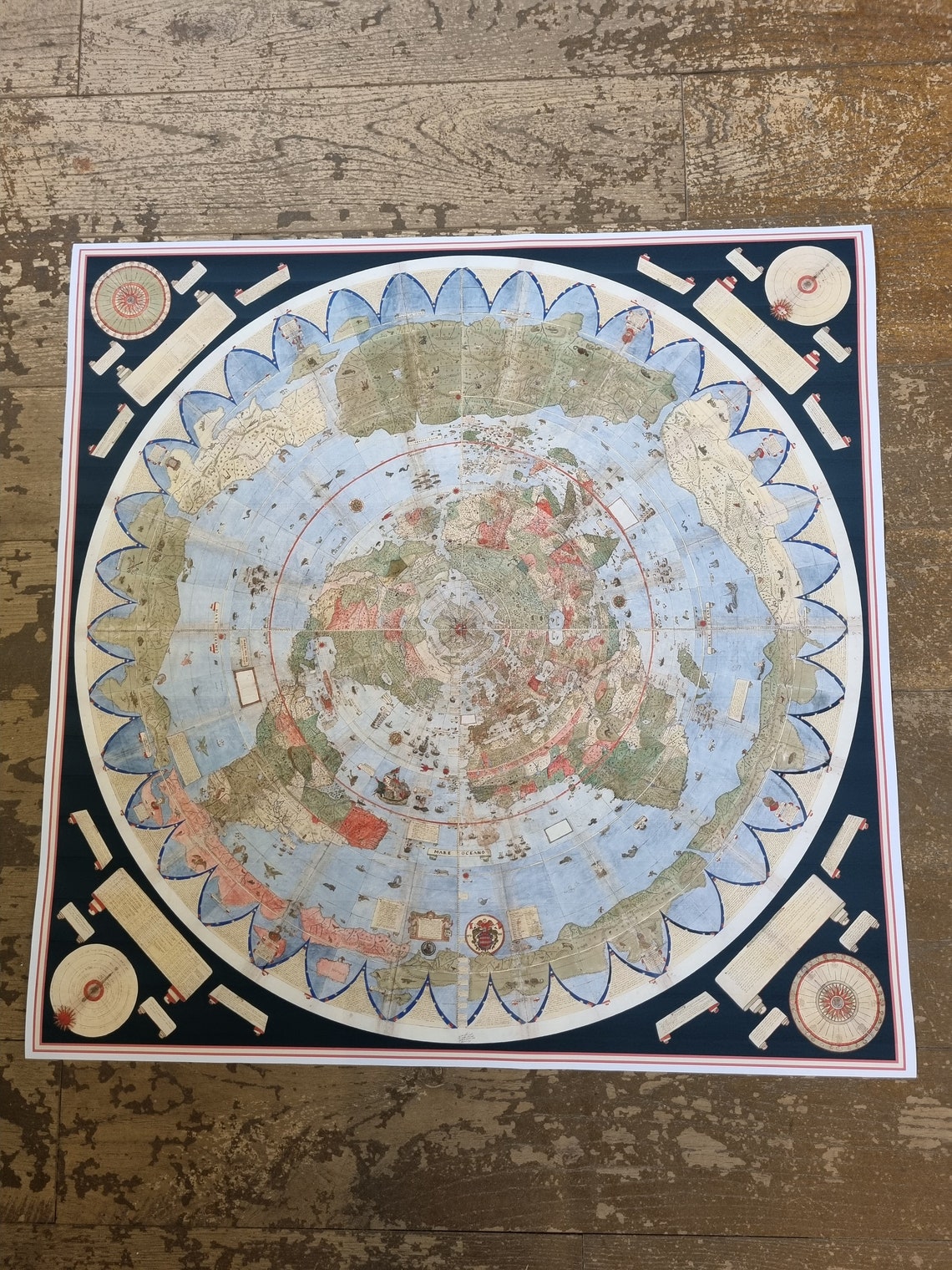 1587 Urbano Monte Map of the World - Etsy