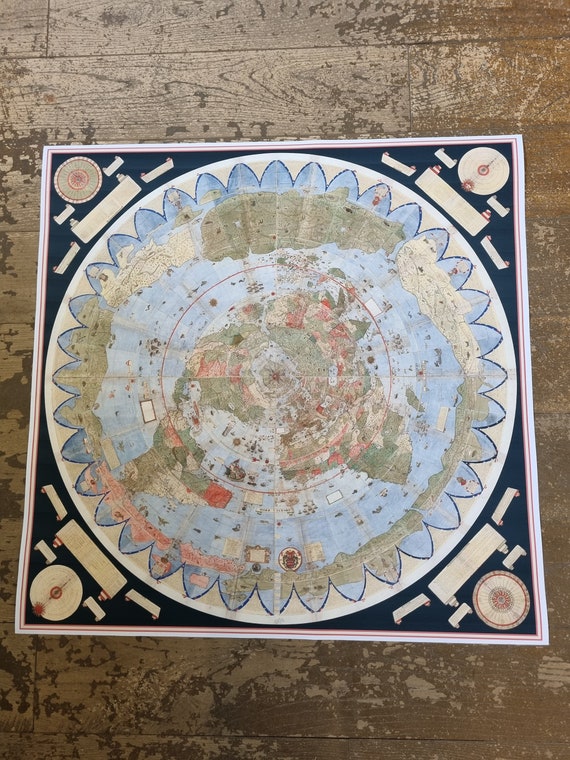 1587 Urbano Monte Map of the World | Etsy