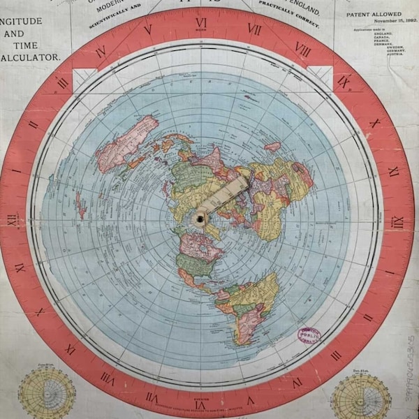Gleason’s Map New Standard Map of the World - Etsy