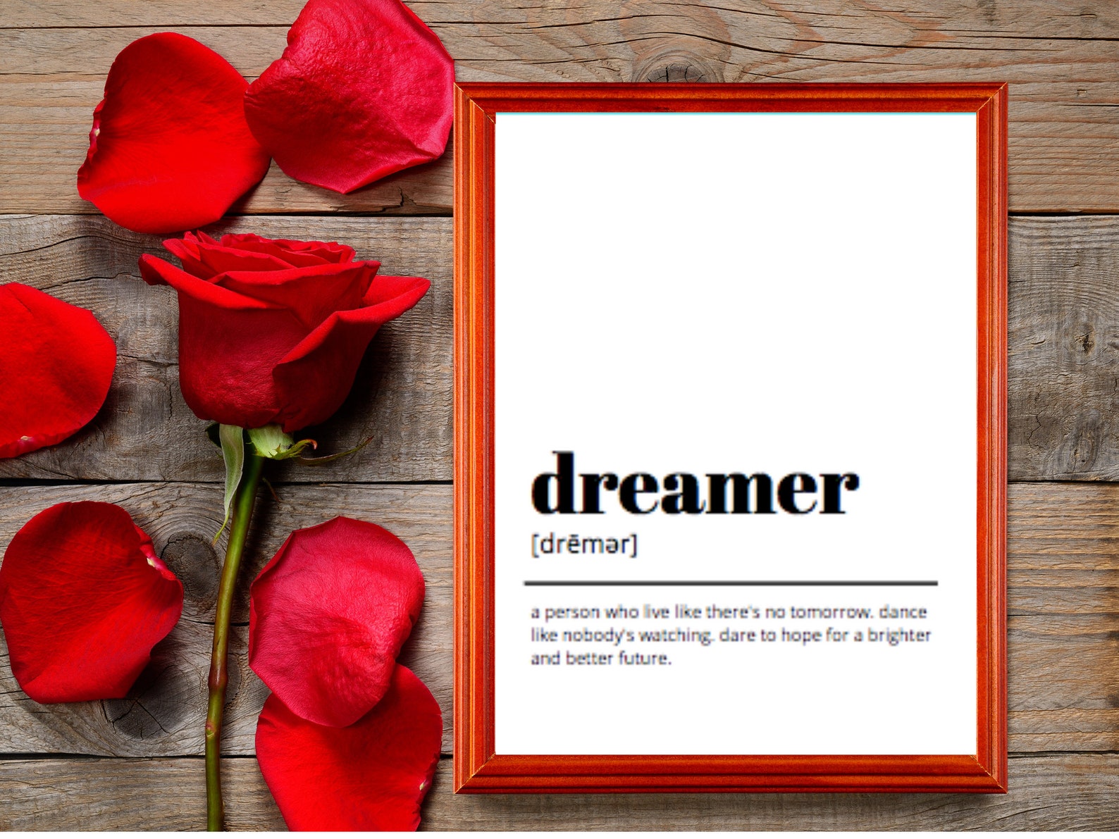 Dreamer Definition Print Dreamer Art Print Funny Home Decor Dreamer ...