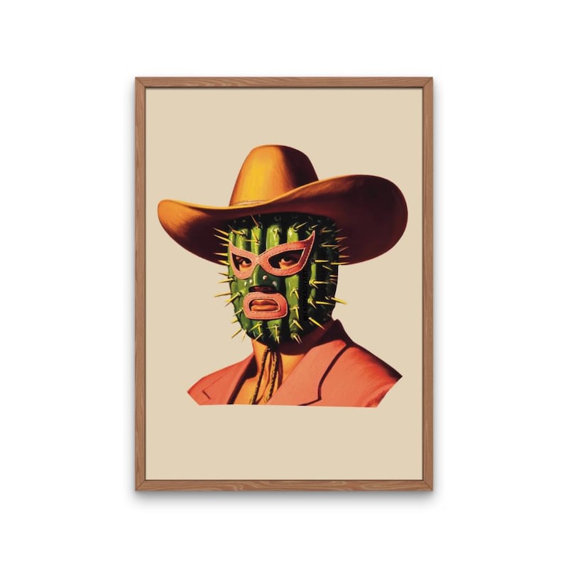 Vintage Luchador Art - Etsy