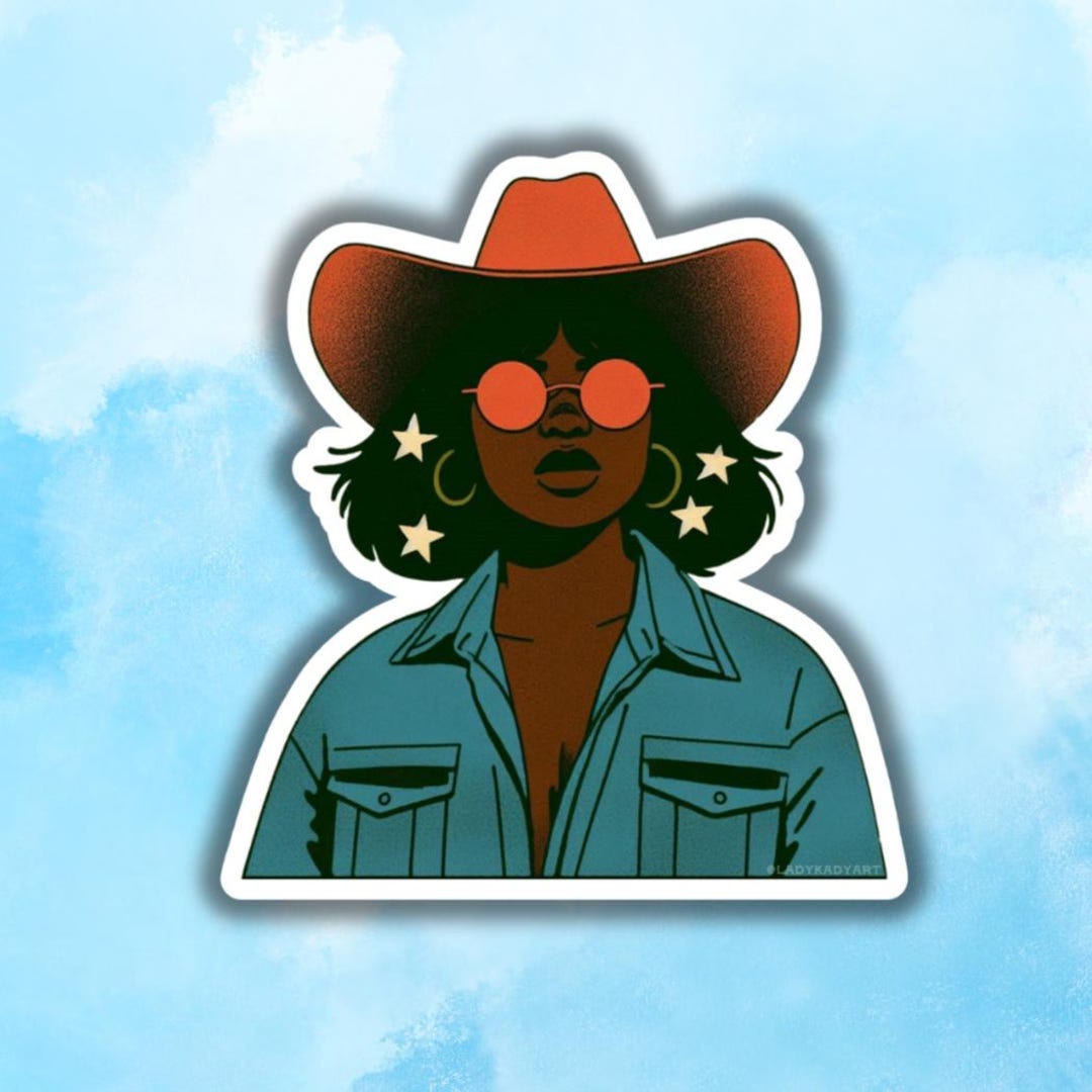 Cowgirl Sticker, Space Cowgirl, Cowgirl Stickers, Yallternative Gift ...