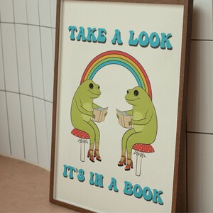 Take a Look Its in a Book Poster Reading Rainbow Poster - Etsy