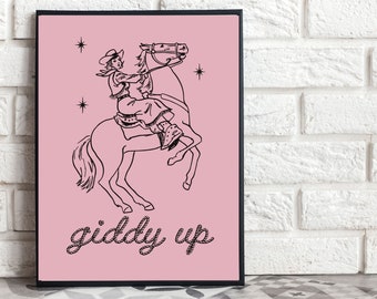 Giddy up Wall Art - Etsy