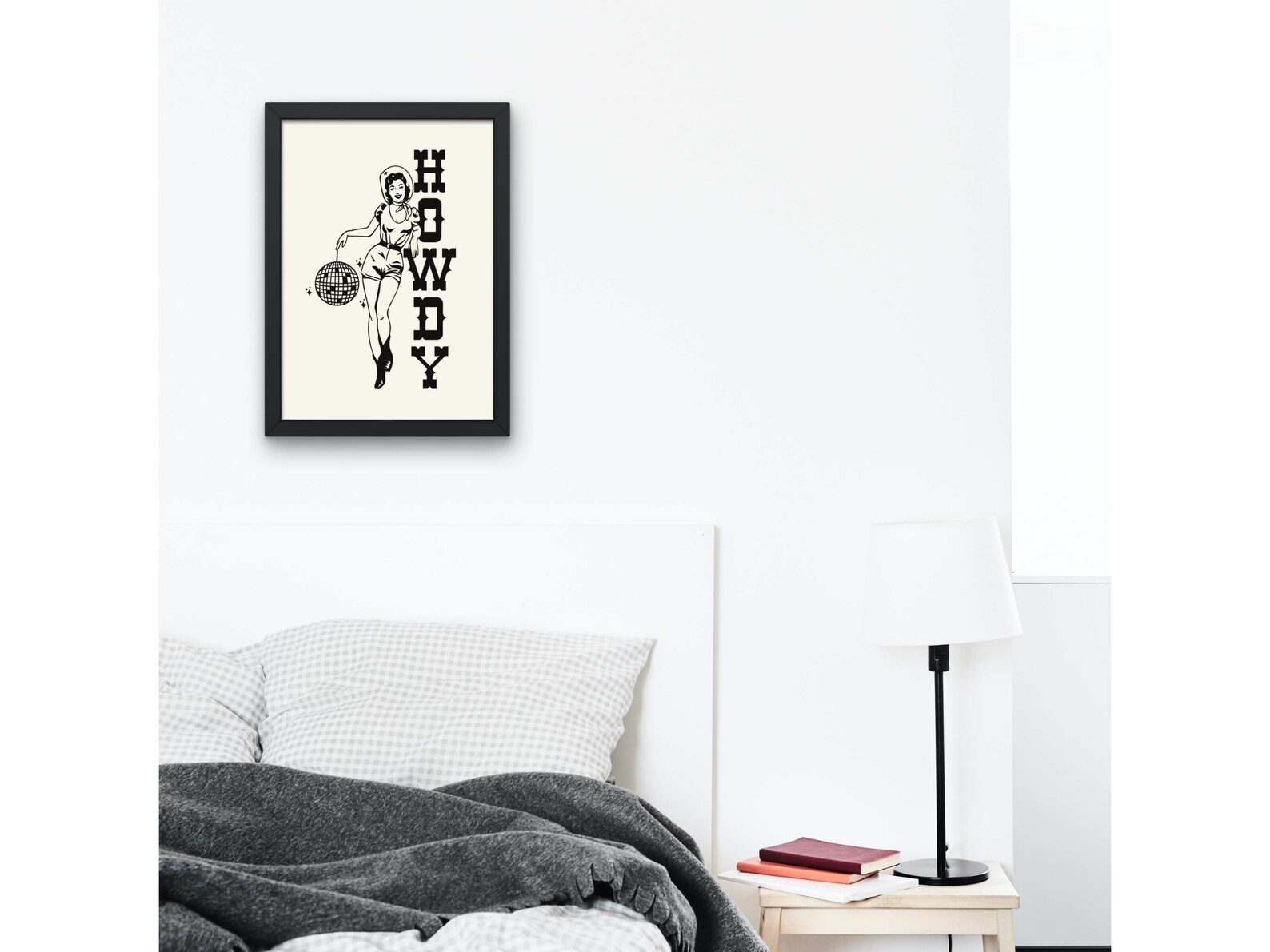 Disco Cowgirl Print Retro Cowgirl Art Printable Wall Art - Etsy