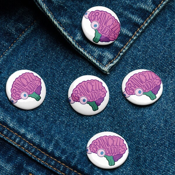 Brain Pin - Etsy