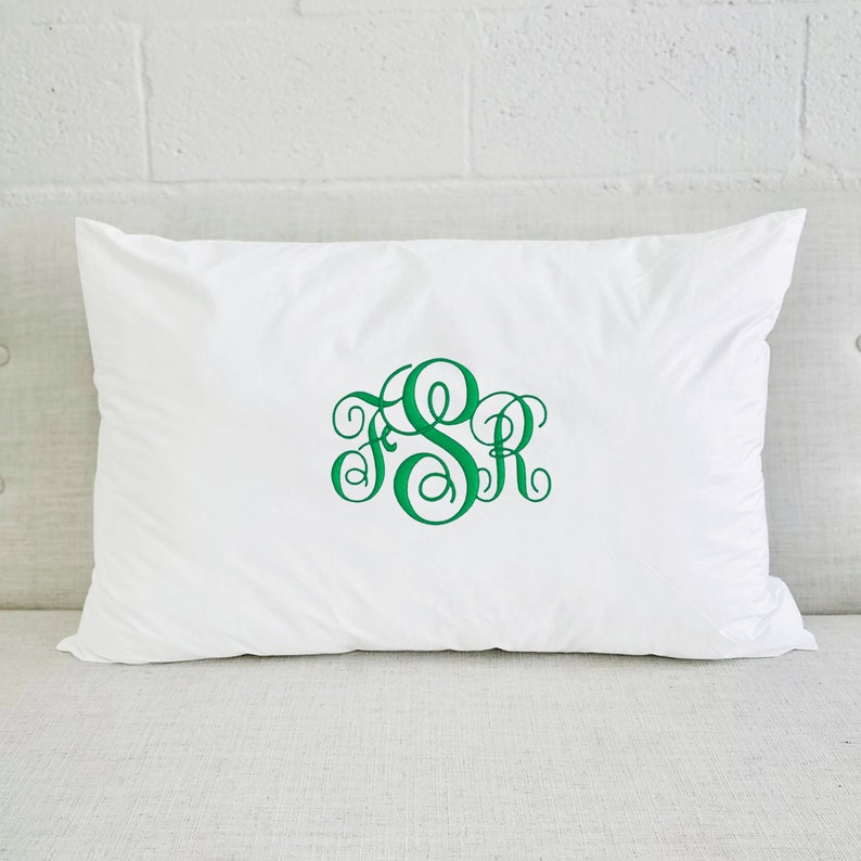 Interlocking Vine Monogrammed Pillow Cover Elevate Your Bed With Customized Elegance - Etsy