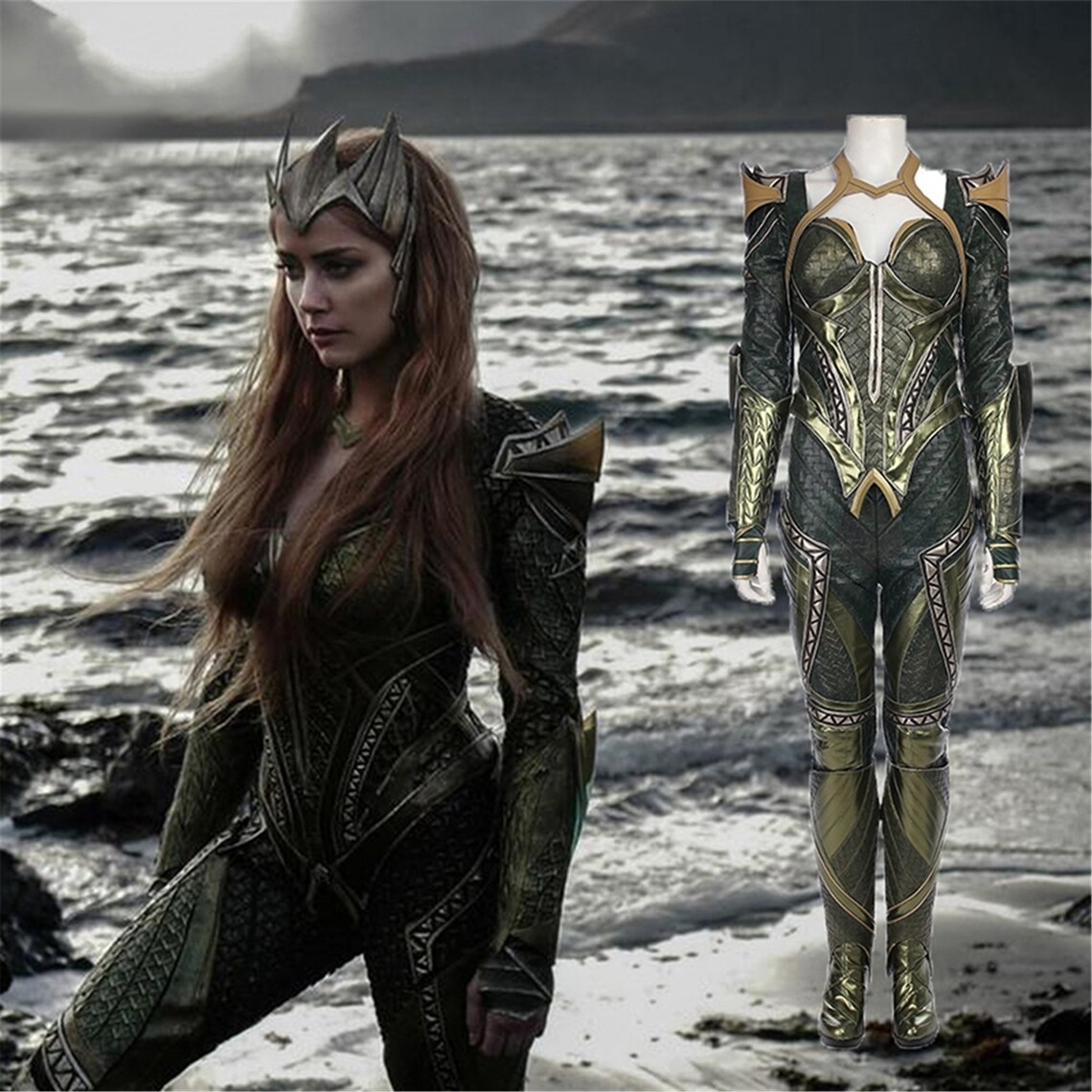 Mera Costumes Woman Girl Justice League Cosplay Costume Mera Etsy