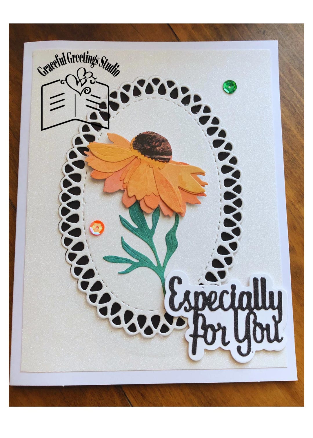 Especially for You Greeting Card - Beautiful HELENIUM Orange and Coral ...