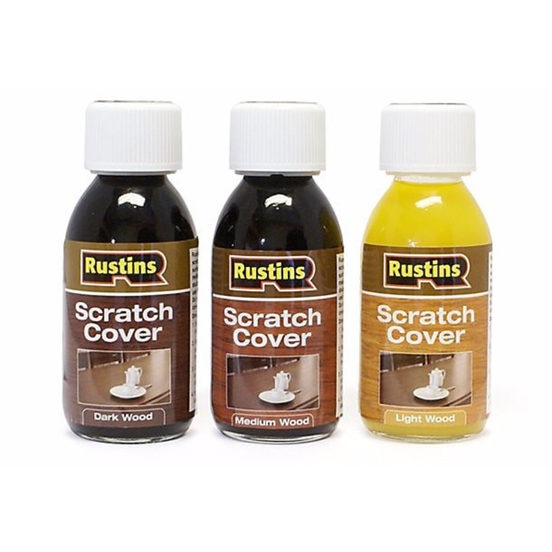 Rustins Scratch Cover Renovate Wood Colour in Scratches & Nicks Light Medium Dark Colour Restore ...