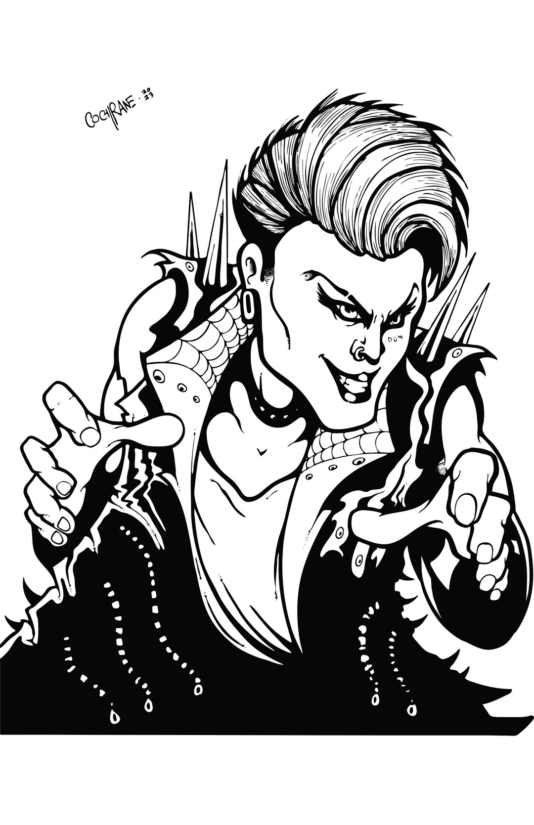 Rhea Ripley Fan Artwork Wrestler 5 Digital Downloads Color, Black ...