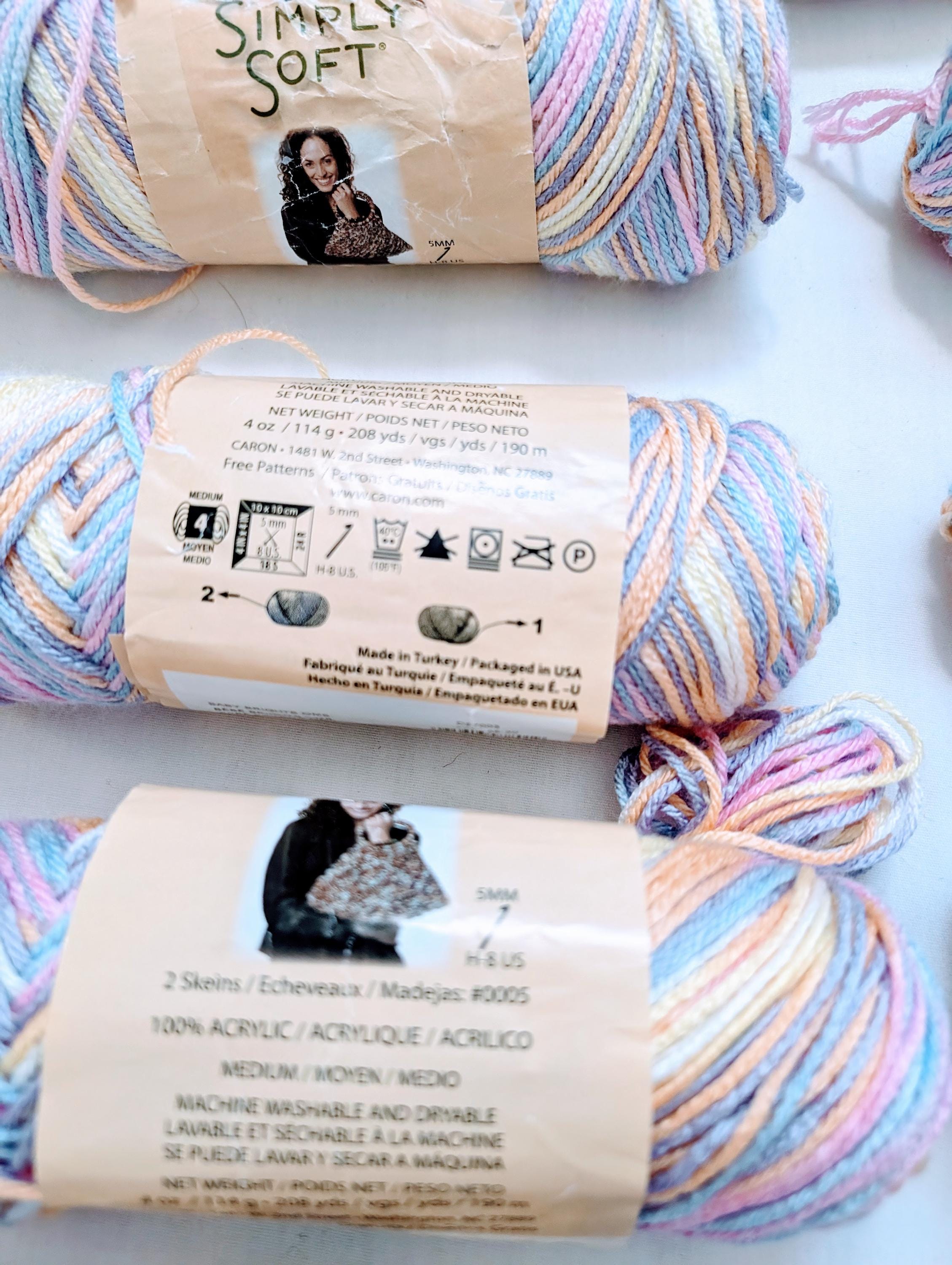 Caron Simply Soft Baby Brights Ombre Yarn: Acrylic Medium Weight ...