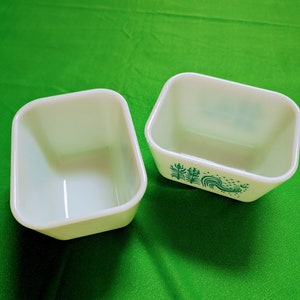 Pyrex Butterprint Dish Set: Turquoise Blue Rooster, 1.5 Cup (no Lids ...