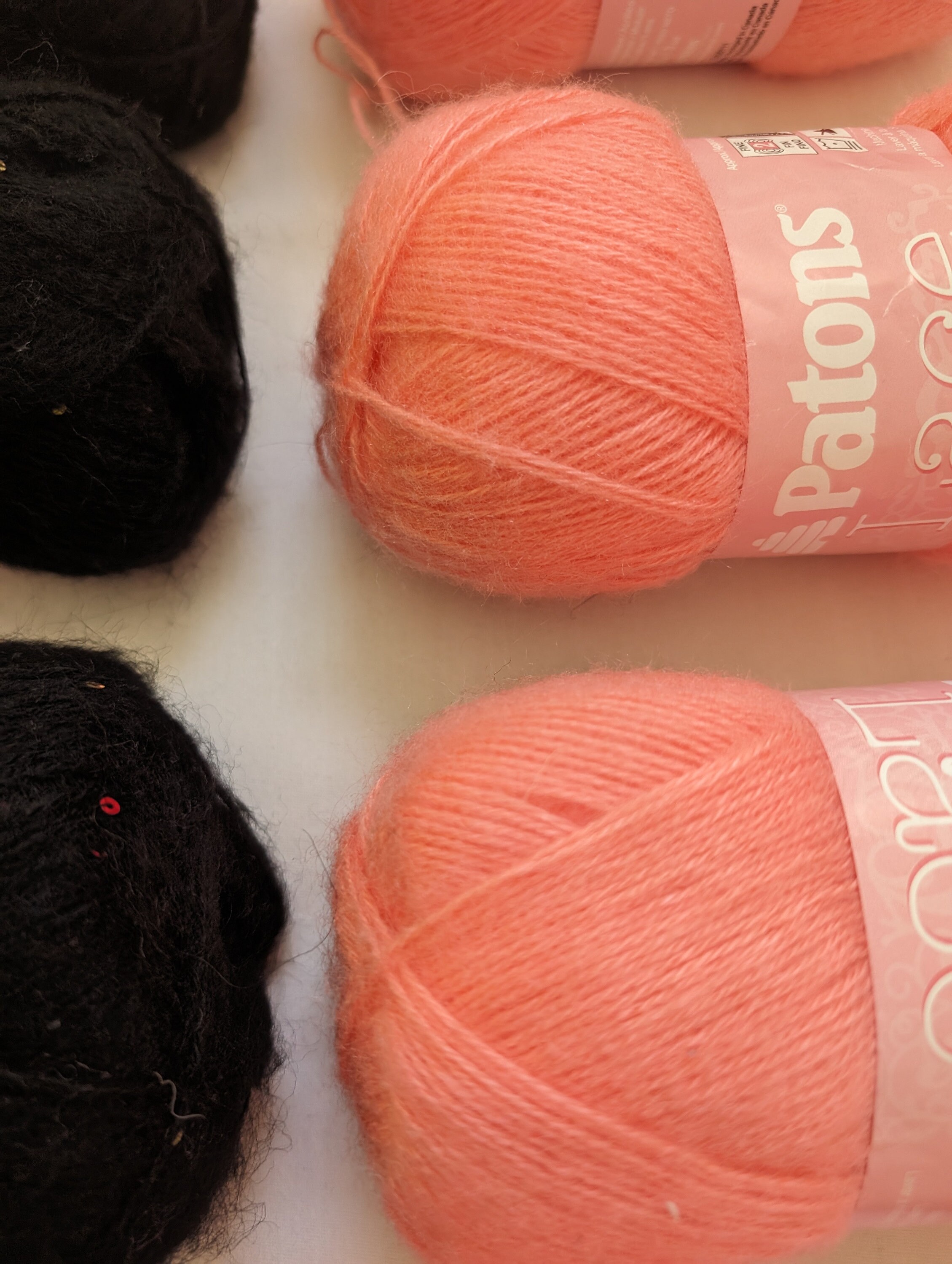 Yarn Craft Patons Lace Sequin 5dif Col/qty Onyx Smokey Quartz Blue ...