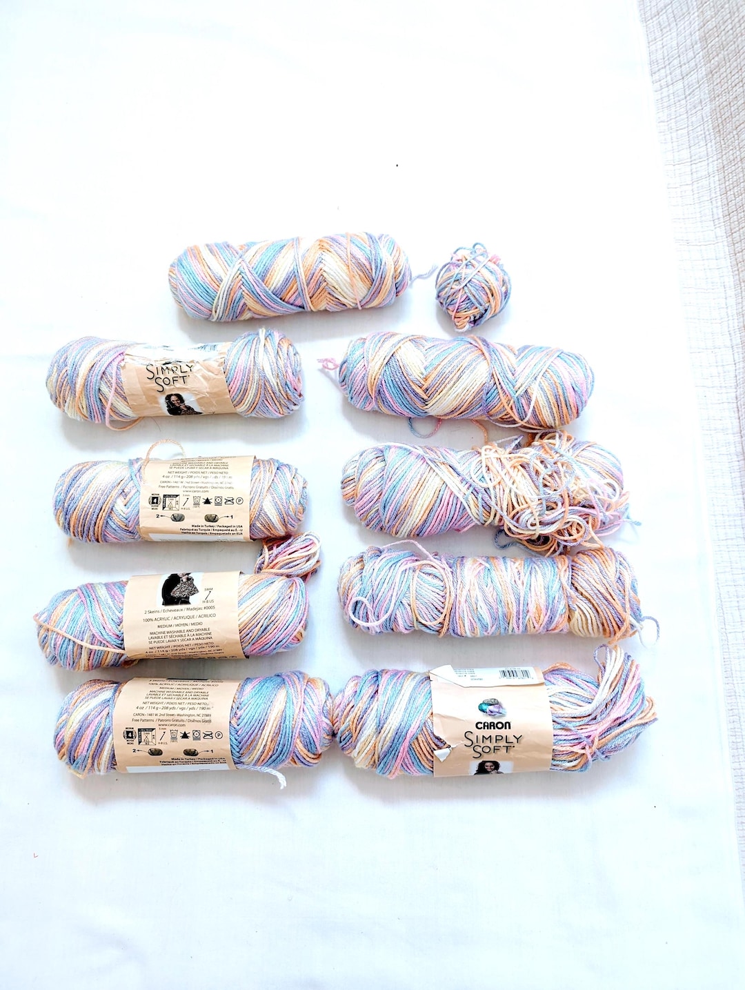 Caron Simply Soft Baby Brights Ombre Yarn: Acrylic Medium Weight ...
