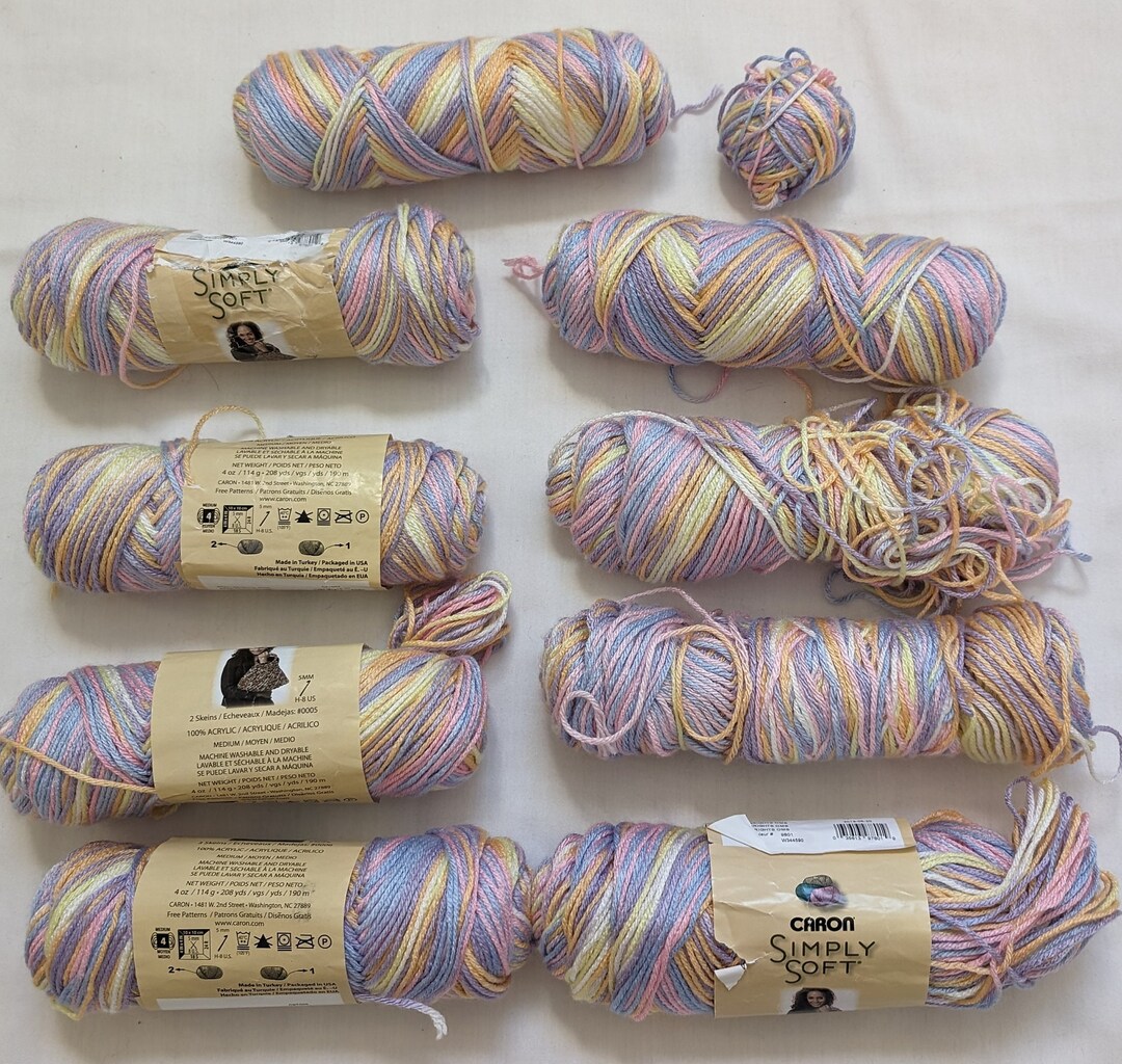 Yarn Craft Lovers CARON Simply Soft BABY Brights Ombre 4oz 208yd ...